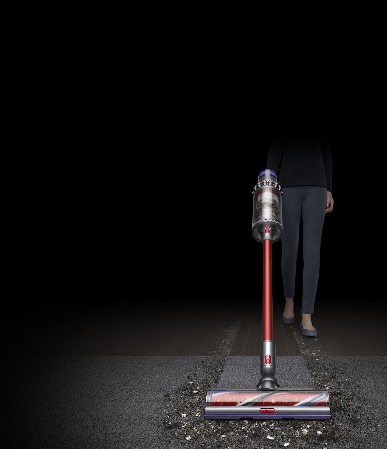 Dyson Outsize cordless vacuum cleaner red/nickel | Dyson